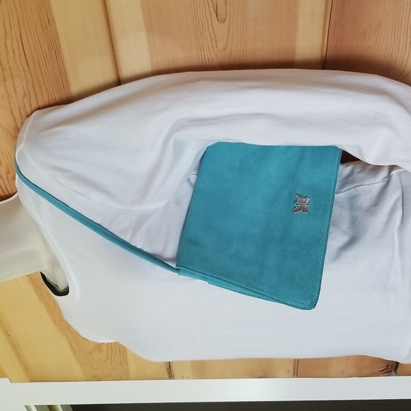 Hype | Bags | Vintage Robins Egg Blue Suede Clutch Shoulder Bagpurse ...